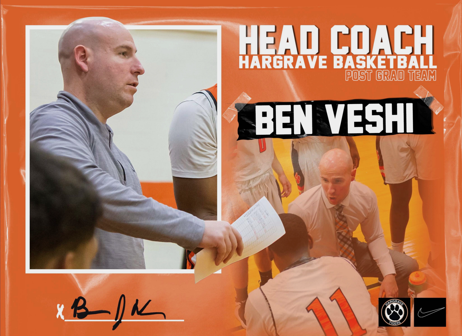 Veshi Named Head Postgraduate Basketball Coach! - Hargrave Military Academy